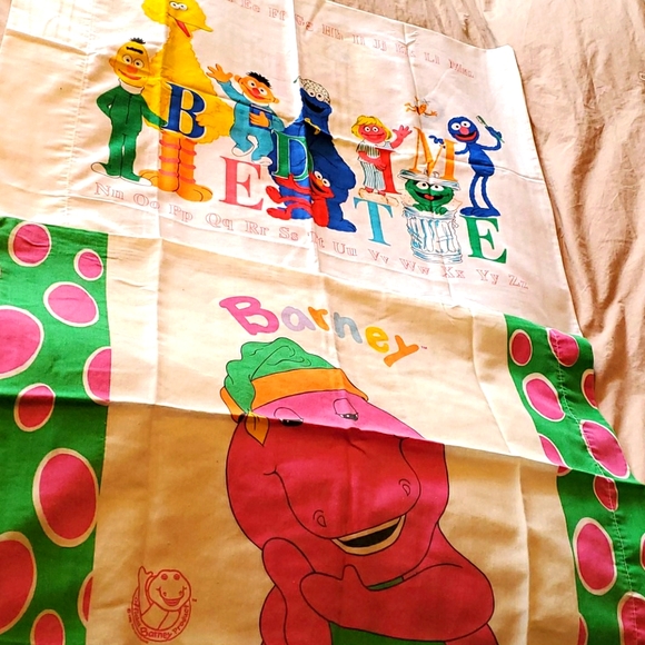 Sesame Street | Bedding | Sesame Street Barney Vintage Kids Pillow ...